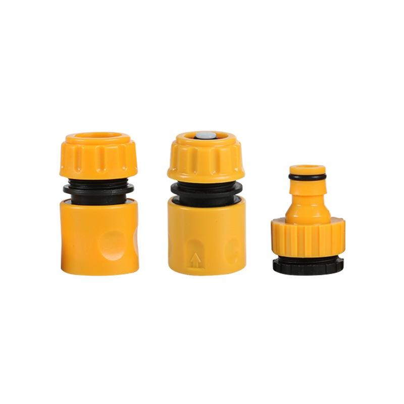 3-piece garden hoe water connector 1/2 3/4 quick connector hose ...