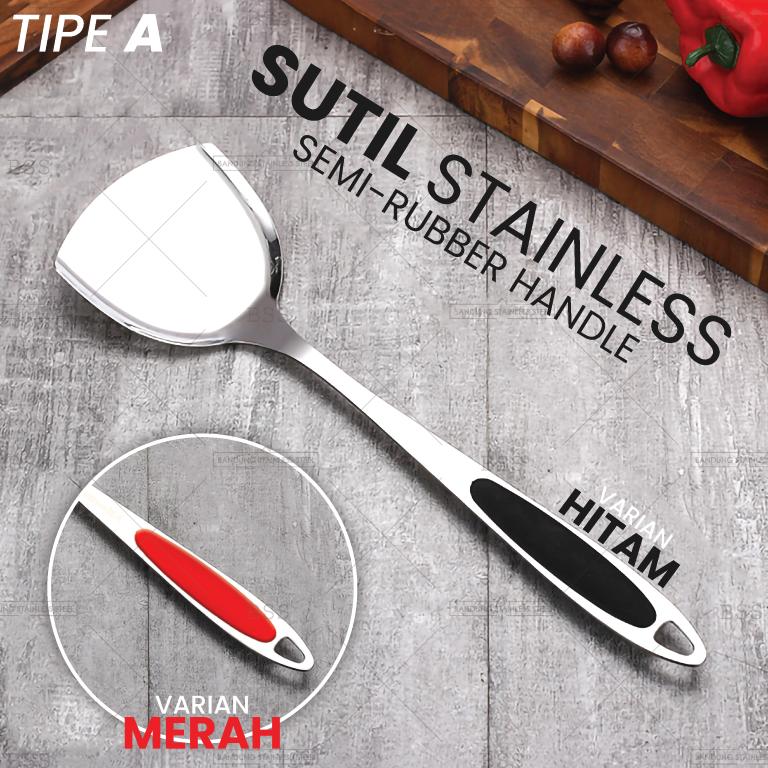 Susuk sutil spatula Stainless steel murah Tebal panjang 33 c - Shop ...