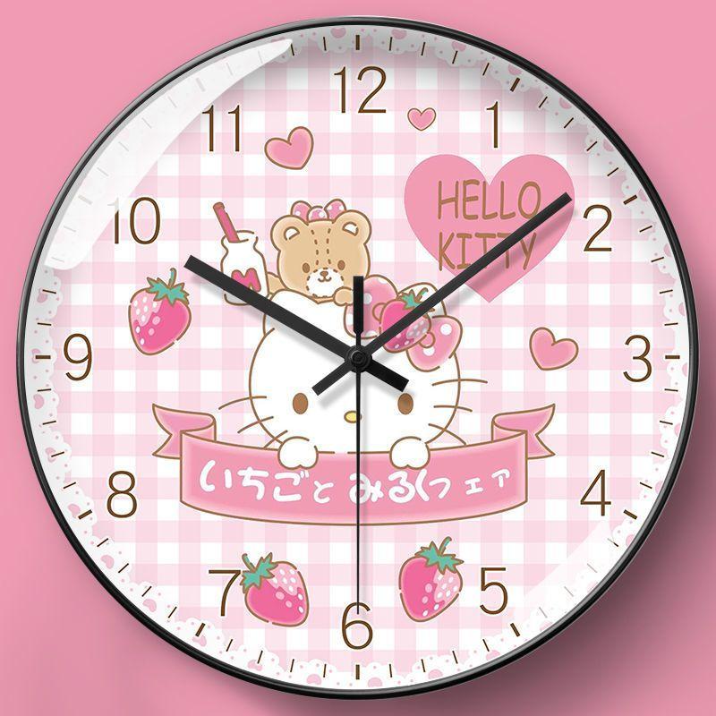 Hello Kitty Cute Wall Clock Children's Room Clock Room Children's ...