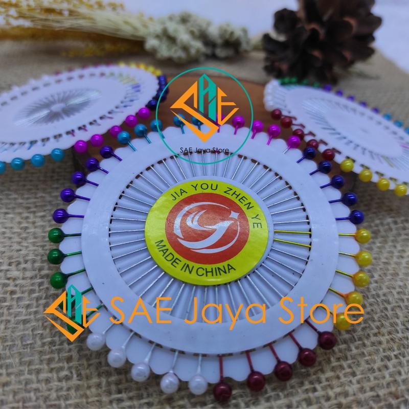 JARUM PENTUL PIRING BULAT MUTIARA WARNA WARNI / JARUM PENTUL - Shop ...