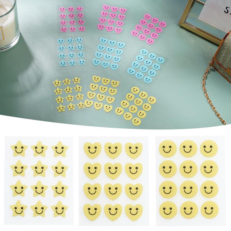 Cute Smiley Face Acne Paste Cute Smile Expression Anti-acne Paste ...