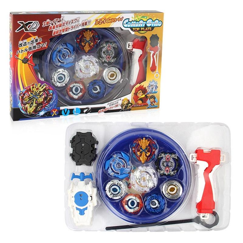 Set Mainan Beyblade, 4 Pek, Berkotak, Termasuk Pelancar dan Pemegang ...