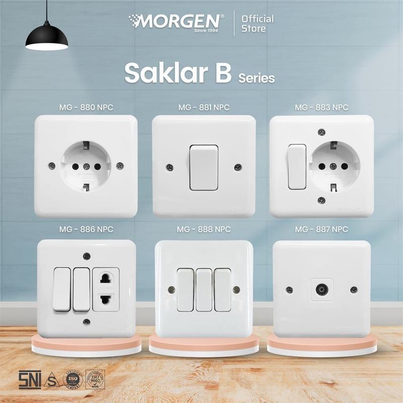 Morgen Saklar IB B Series SK Arde, Engkel, Seri, TV NPC Colokan - Shop ...
