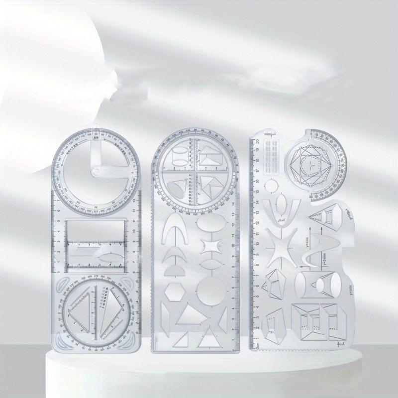 Multifunctional Geometry Set with Rotatable Geometric Ruler, - TikTok Shop
