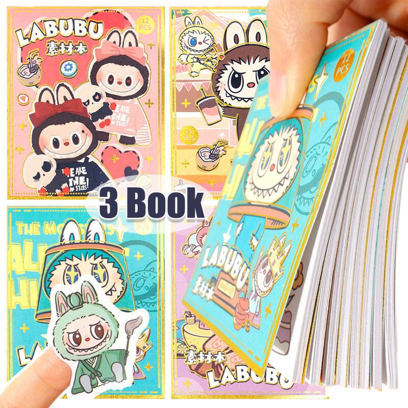 3 Book Cartoon Labubu Sticker Note Pad Ins High-Value Sticke - TikTok ...