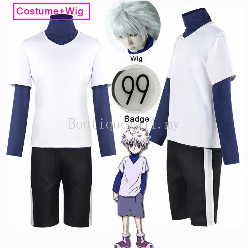 Kostum cosplay Anime Hunter x Hunter Killua Zoldyck, lencana - TikTok ...