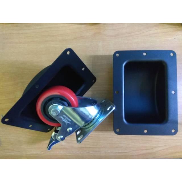 Jual Tatakan Roda 3" & 4" Untuk Box Casing Plat Import Dudukan Roda ...