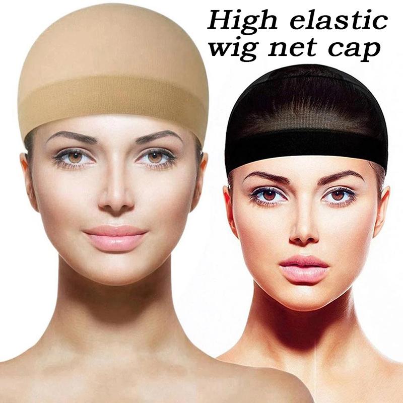 Topi rambut palsu nilon untuk lelaki dan wanita, pelapik bersih ...