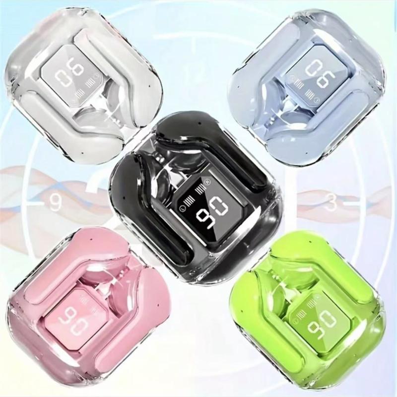 T2 Tws Wireless Bluetooth Headset Transparent Wireless Headphones ...