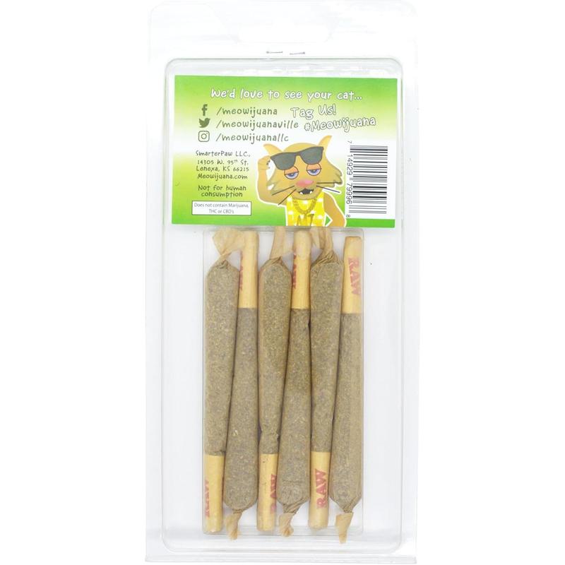 Meowijuana | King Size Catnip Joints | Organic | Dried Premium Ground ...