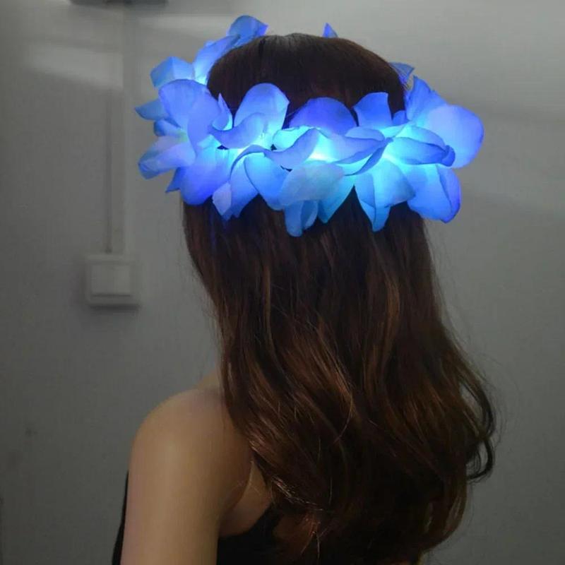 Luminous Headbands Party Led Headband Flower Crown with Led Lights ...