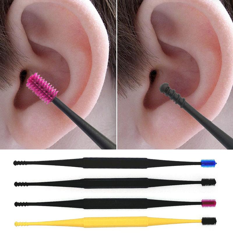 1PC Soft Silicone Ear Pick Double-ended Earpick Ear Wax Curette ...