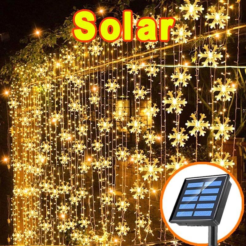 Lampu Kepingan Salji Suria, Kalis Air, Lampu Rentetan Luaran - TikTok ...