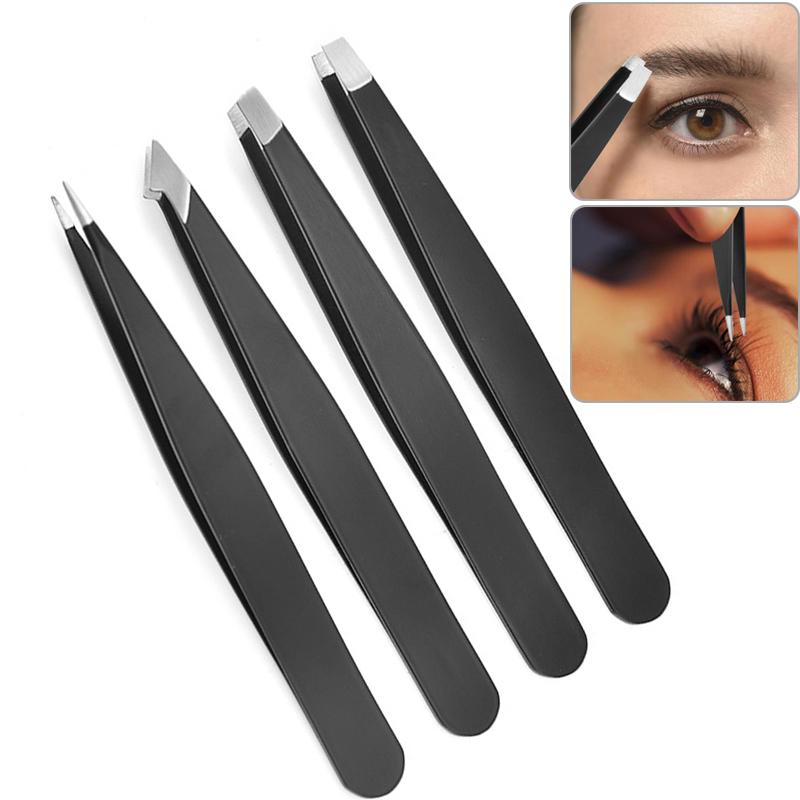 Face Hair Removal Beautfy Makeup Tool Eyebrow Tweezers Rose Gold Pincet ...
