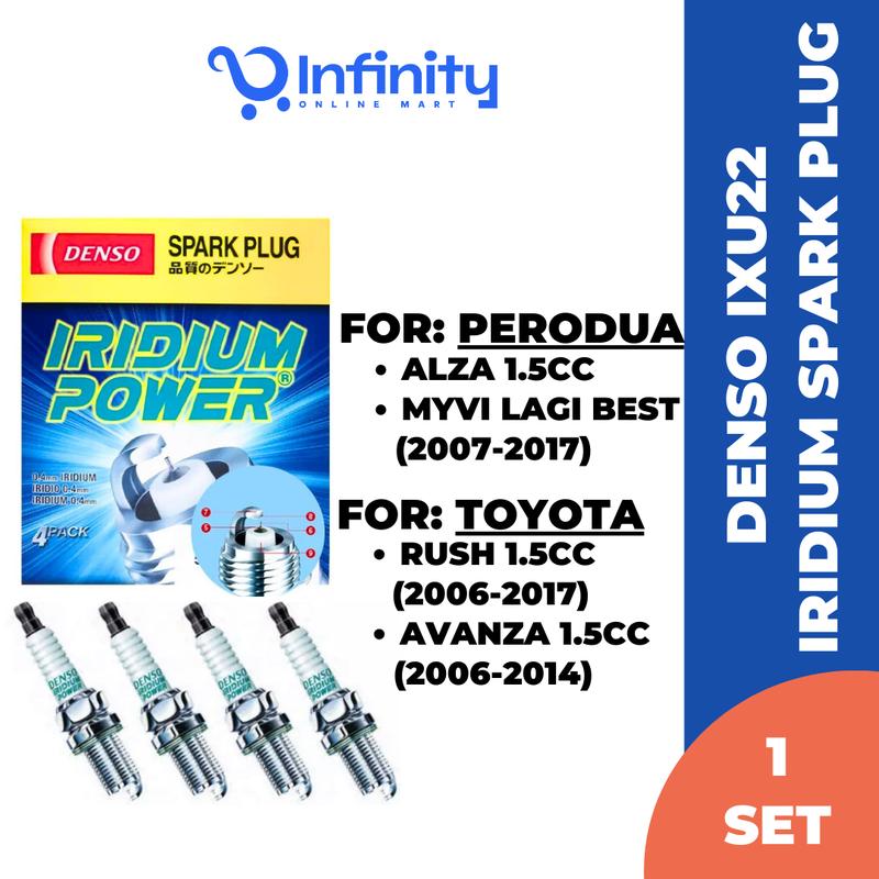 DENSO Iridium Power IXU22 Spark Plug For Perodua Myvi Lagi Best ...