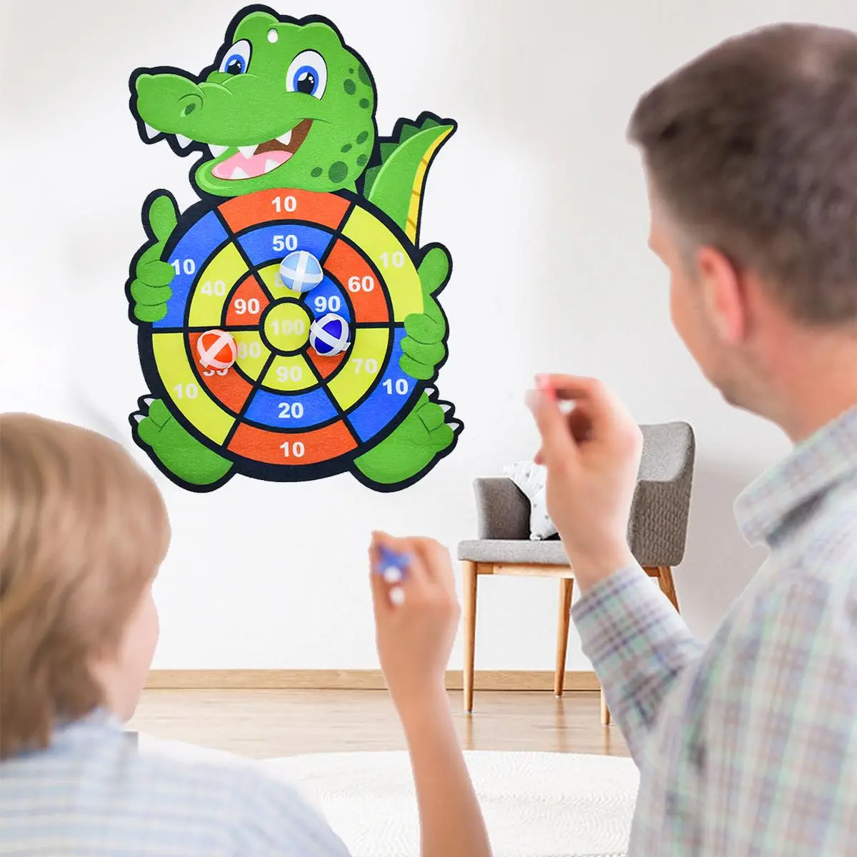1 Set Cartoon Animal Design Dart Board Game, Creative Dart Board Toy ...