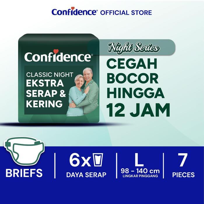 Promo Confidence Popok Dewasa Classic Night L 7 - Gimmick Confidence ...