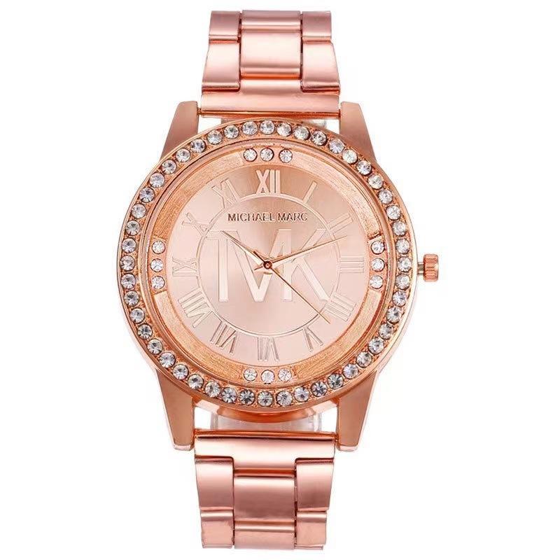 Jam Tangan Wanita, Mkkk, Fesyen, Gaya Roman, Skala Digital, Tali Keluli ...