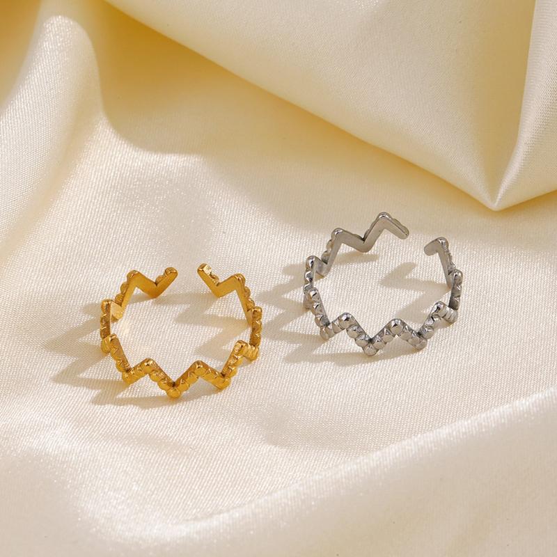 Fashion Titanium Steel Line Open Ring for Women Classic Non-fading ...