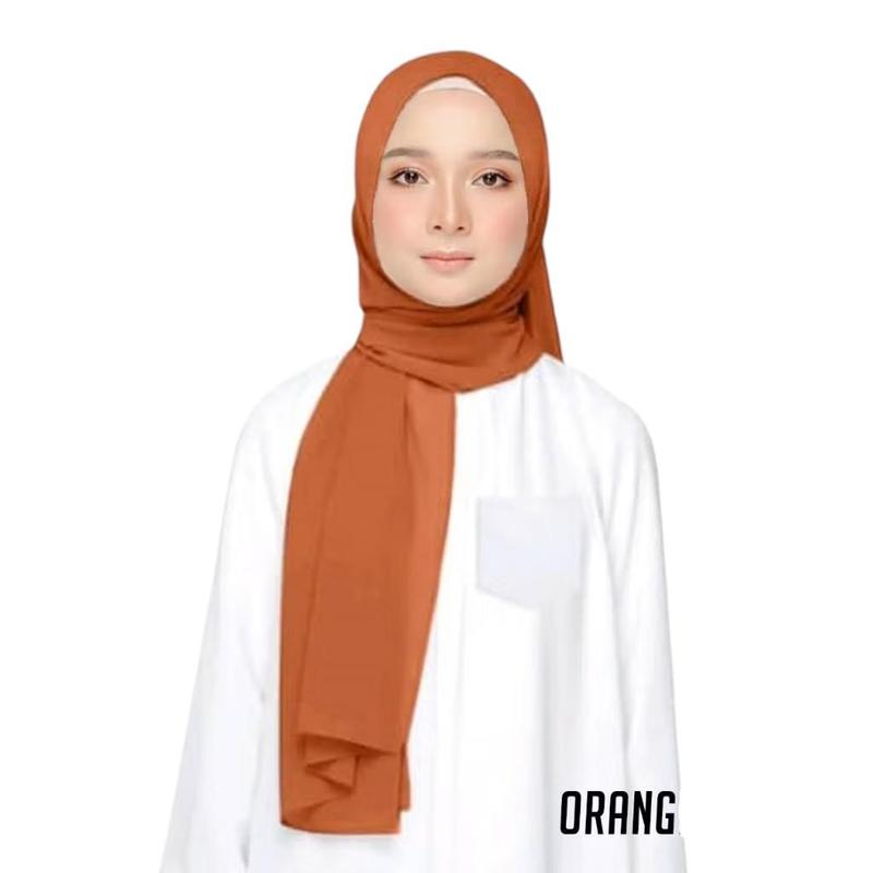 SHAWL CHIFFON KEKNIS PLAIN (HEAVY CHIFFON) 2meter good quality - TikTok ...