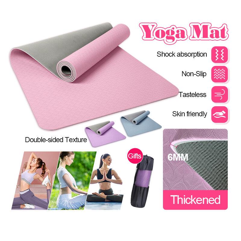 Tikar Yoga, Bahan EVA, Tebal Tambahan 6mm, Ketumpatan Tinggi - TikTok ...