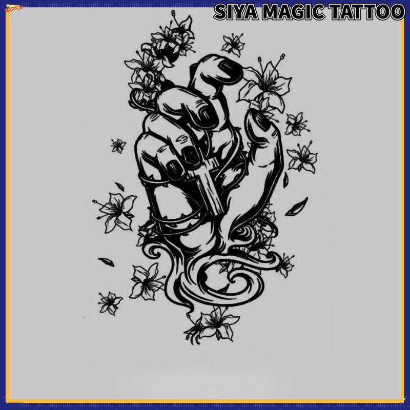 [SIYA Magic Tattoo]Hình Xăm Dán Tạm Thời Chống Nước 6cm x 10cm - TikTok ...