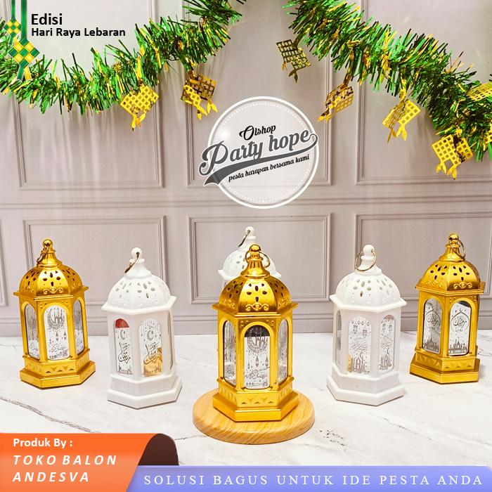 Lentera Lilin Lebaran / Lampu Led Lilin elektrik Souvenir Lebaran ...