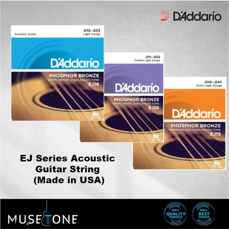 D'Addario Phosphor Bronze Acoustics Guitar String EJ15 (10-47) - TikTok ...