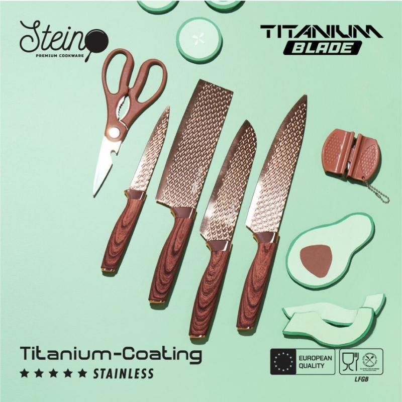Steincookware Stein Titanium Blade 6 in 1 Pisau Titanium Blade - Shop | Tokopedia