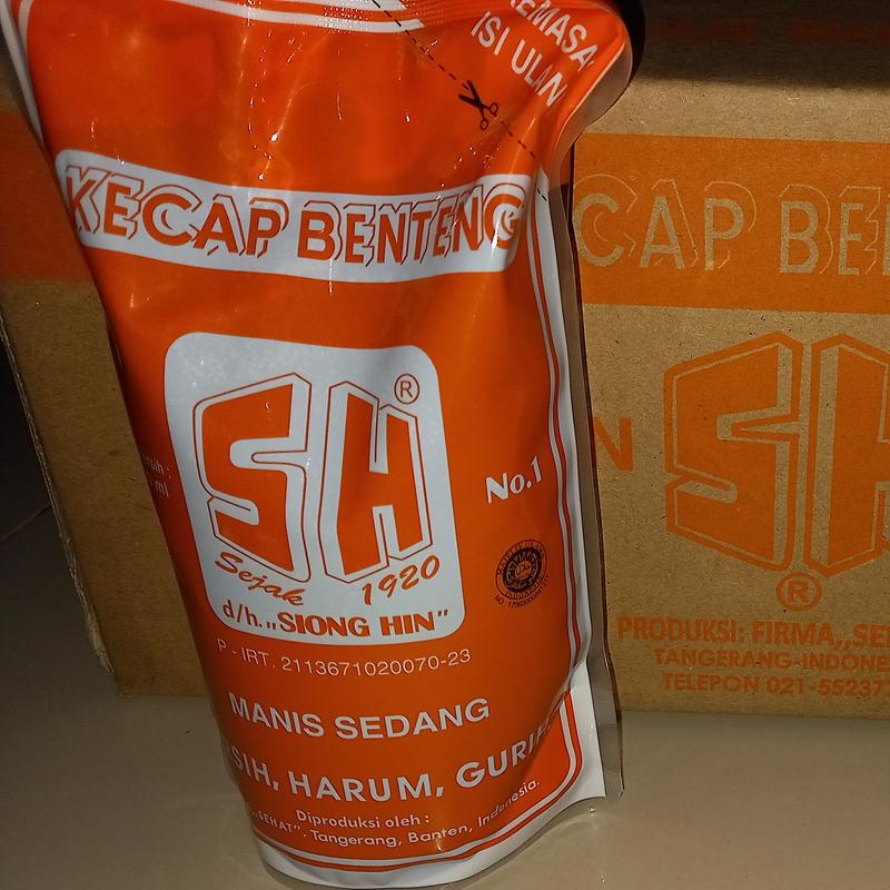 kecap manis kental merk sh benteng tangerang refill 620ml - Shop ...