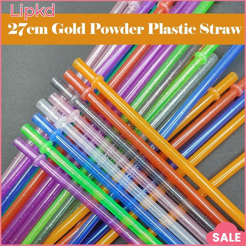 Gold Powder Plastic Straw with Cleaning Brush for Stanley 40oz/30oz ...