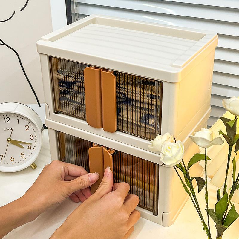 Well-selected desktop storage box, stackable Japanese-style storage box ...