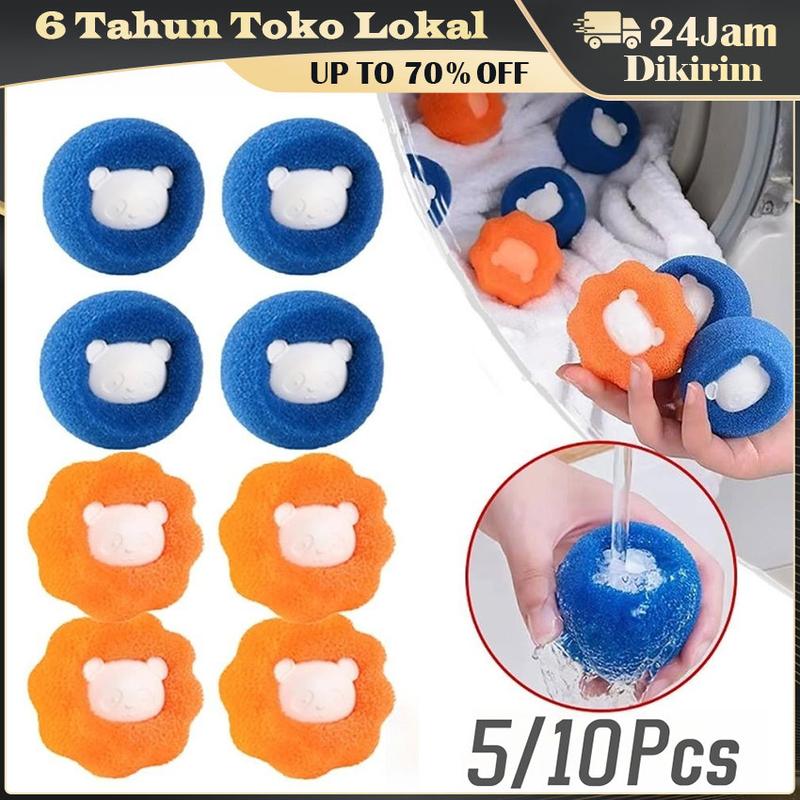 Bola Pembersih Laundry 5/10pcs / Magic Laundry Ball untuk Mesin Cuci ...