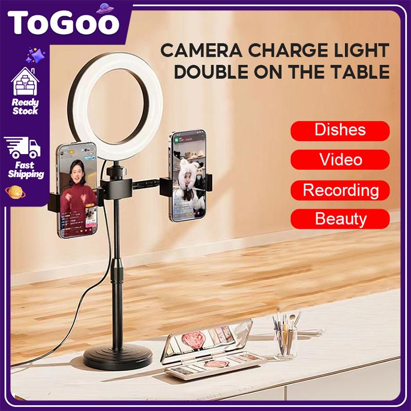 Ring light Dual Phone Stand，Ring Light with Stand and Dual Phone ...