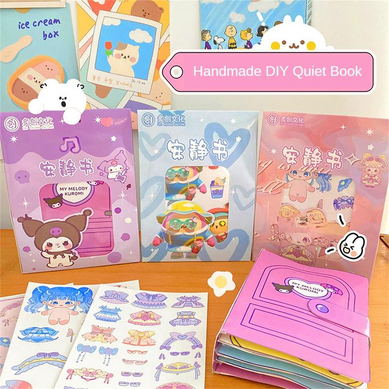 Cute Cartoon Stickers Diy Games Quiet Stickers Kids Toy Educational ...