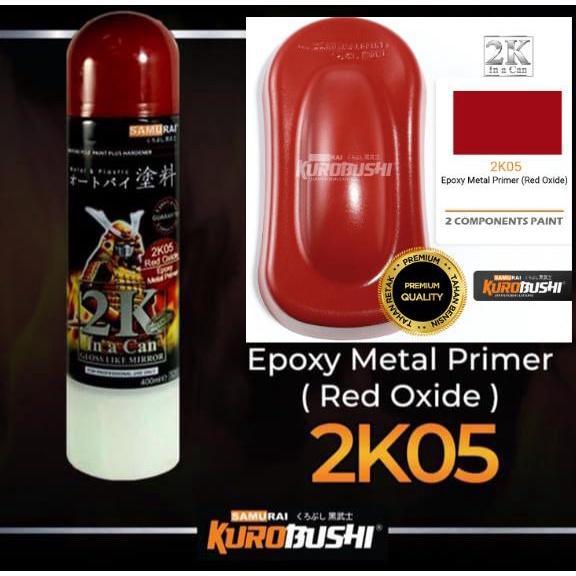 pilok pilox samurai epoxy metal primer 2k05 400ml red oxide epoxy ...