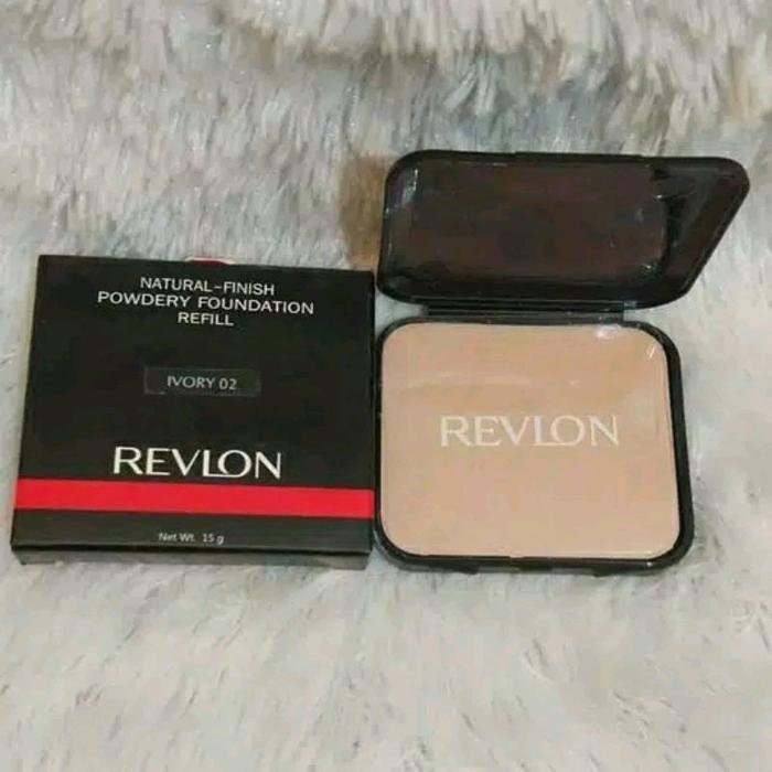 Promo Revlon Natural Finish Powdery Foundation (Refill) Bedak Basah ...