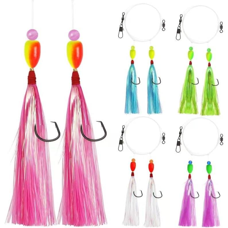 Flounder Rigs, Pr-Rigged Hi Lo Rig Fishing Rigs with Flash Teaser ...