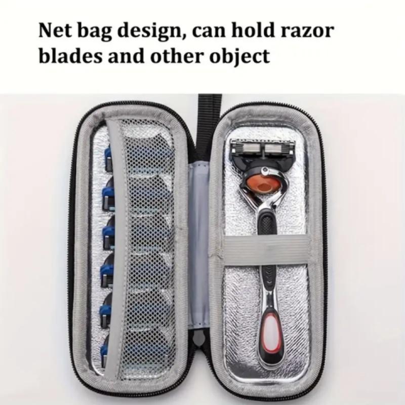 1pc Vintage-Style EVA Hard Shell Razor Case - Portable ...