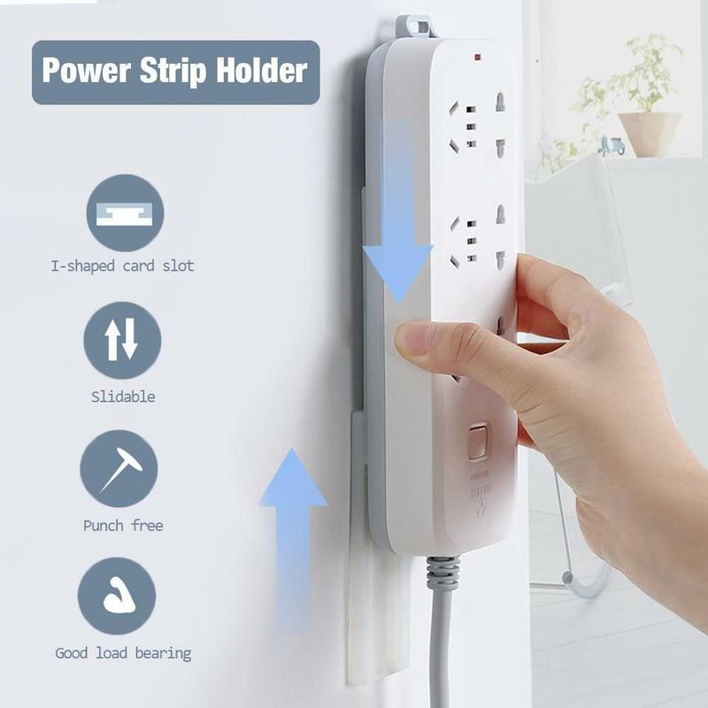 Self Adhesive Magic Plug Holder Seamless Punch-Free Plug Sticker ...