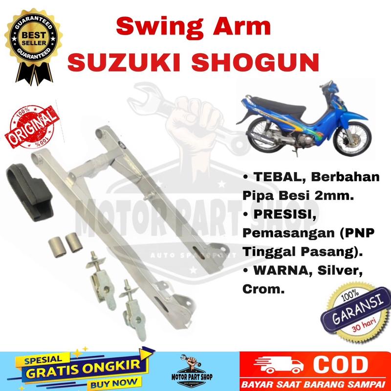 Swing Arm Suzuki Shogun 110 new Model Standart Crom Silver Tebal - Shop ...