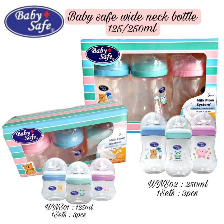Baby Safe Paket Hemat Isi 3 Botol WNS02 WNS01 Wide Neck Anti Sedak ...
