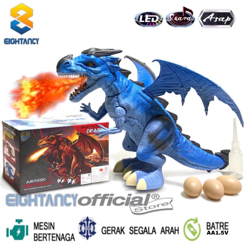 8T BO Animals Dino Naga Asap 612A Mainan Robot Naga Asap Din - Shop ...