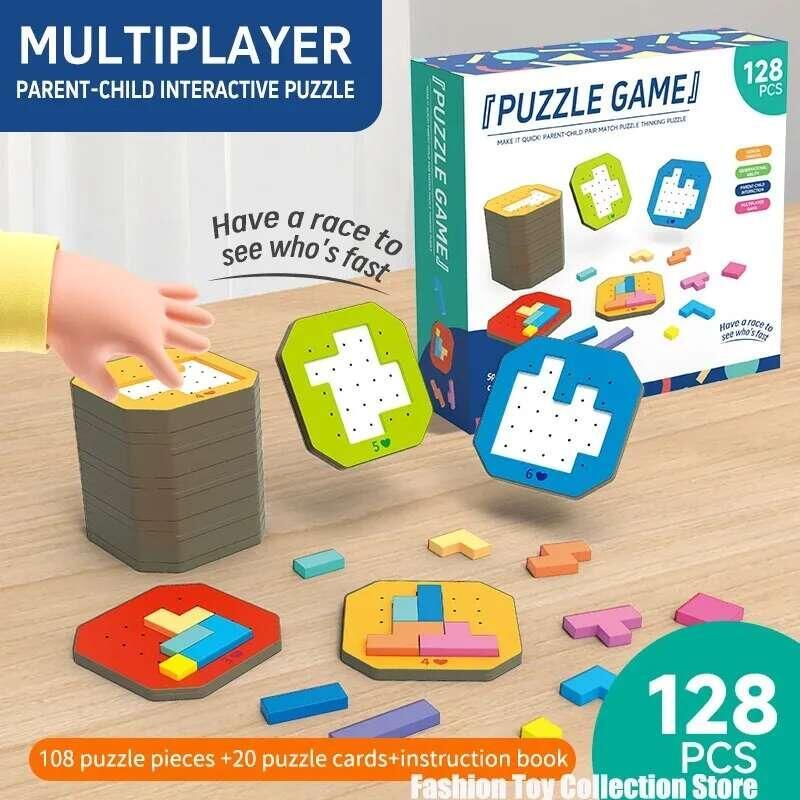 Teka-teki Desktop, Reka Bentuk Kreatif 3D, Mainan Matematik Tangram ...