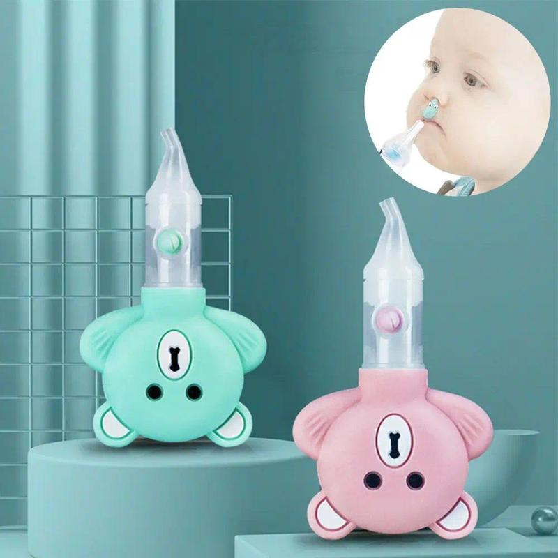 Inhaler Pump with Booger Clip Baby Silicone Nasal Aspirator Nose ...