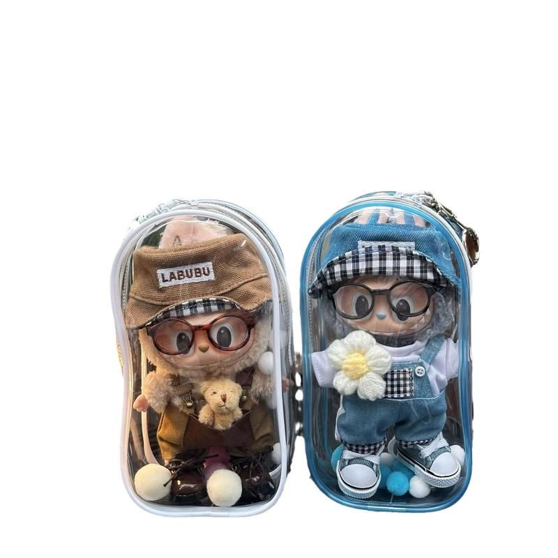Labubu Vinyl Buggy Bag Dust-Proof Cotton Doll Cartoon Backpack ...