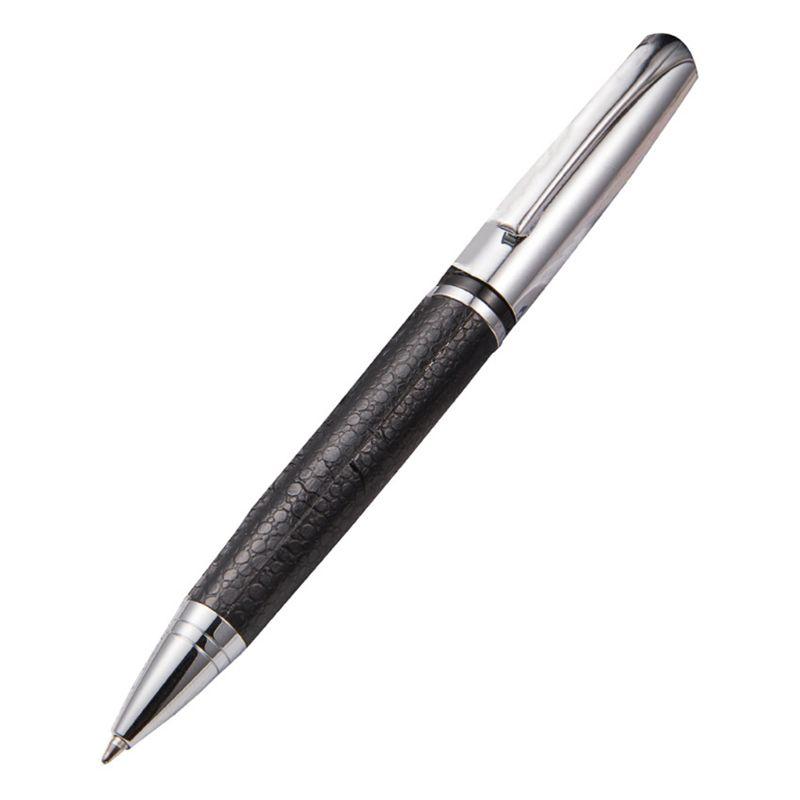 Rotary Business Pen 0.5mm Black Ink Metal Ballpoint Pens Student ...