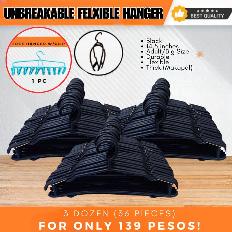 3 for 139 (36pcs) Unbreakable Flexible Hanger with 1pc Hange - TikTok ...