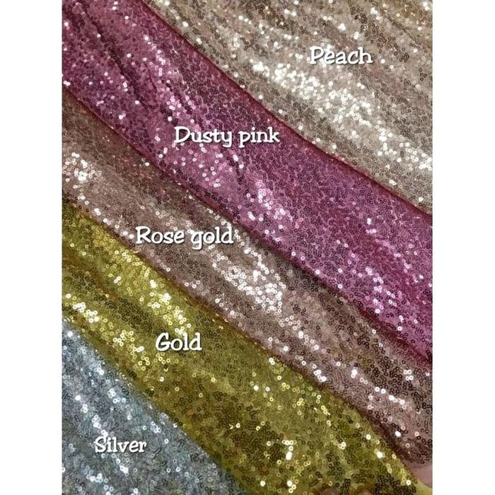 Jual (HARGA 0.5 METER) Kain Sequin 1000 Payet - Kain Sequin Backdrop ...