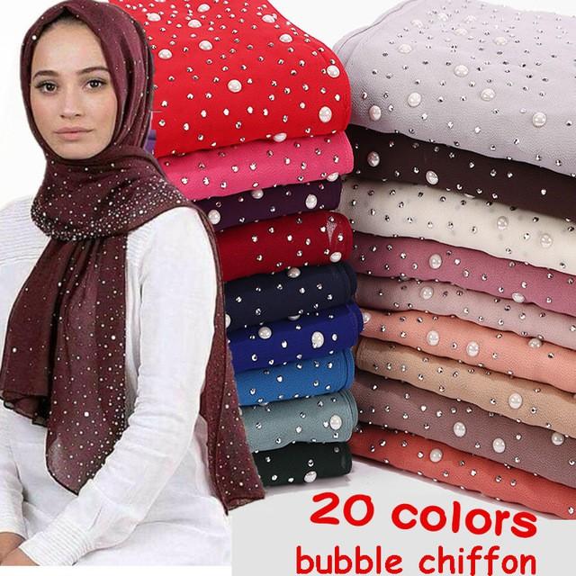 Hijab Sifon Buih Polos, Berkualiti Tinggi, Selendang Pashmina, - TikTok ...